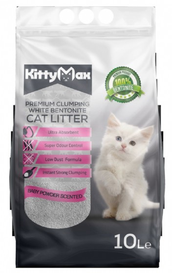 KITTY MAX חול מתגבש בריח טלק | היגיינה | חתולים | ZooCityLevZOOCITYLEV